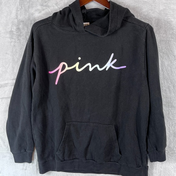 Victoria's Secret | Tops | Victorias Secret Pink Womens Medium Black ...